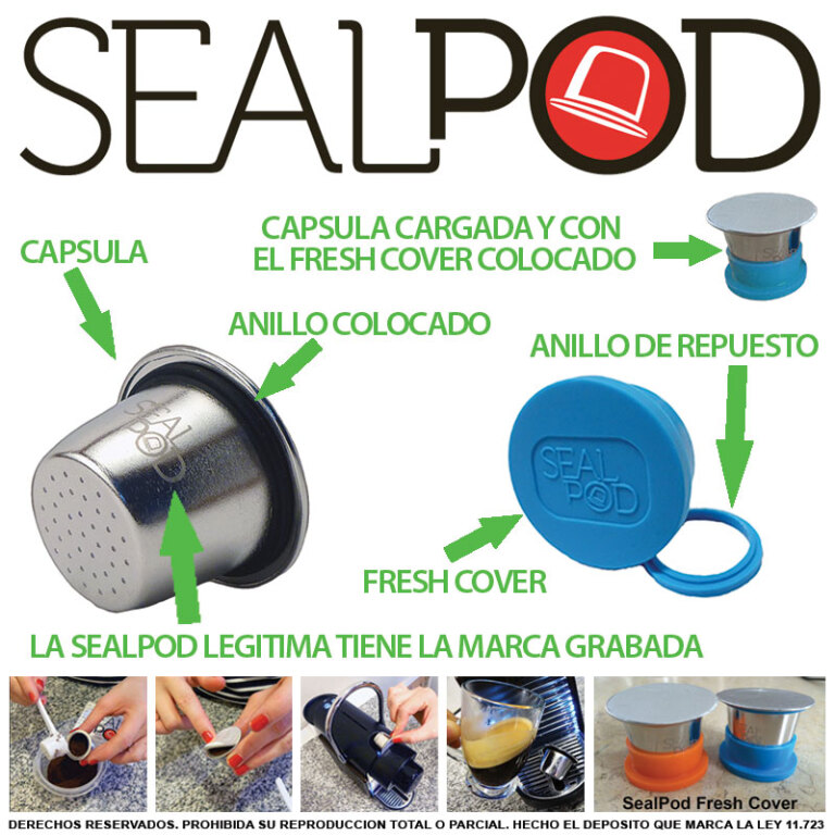 Nespresso® Recargable SealPod® SP1 – EcoCapsulas® – SealPod® Argentina